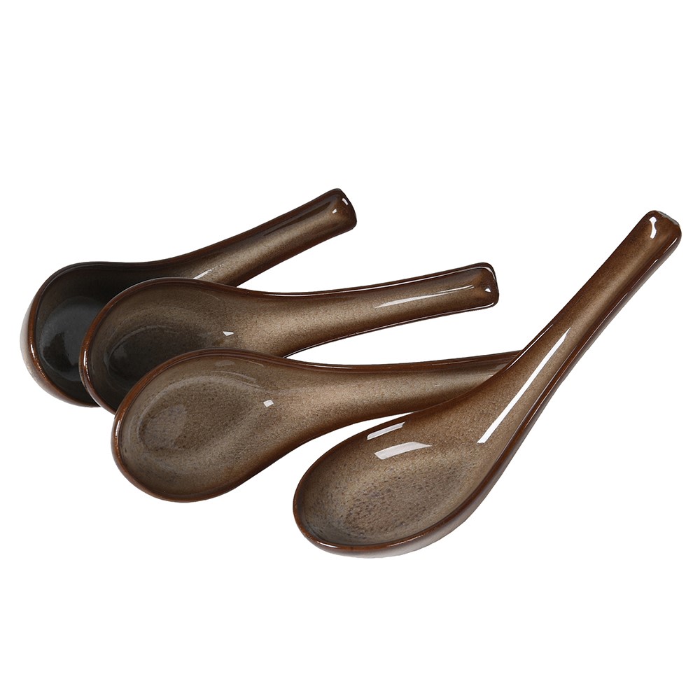 Set of 4 Takiya Ceramic Canape Spoons